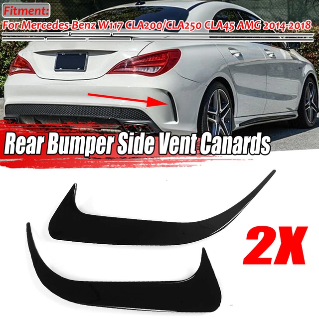 REAR BUMPER SIDE Vent Canards for Mercedes-Benz W117 CLA 200 250 45 AMG ...