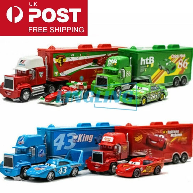 Disney Pixar Cars Lightning Mcqueen Jackson Storm Mack Hauler Truck Car