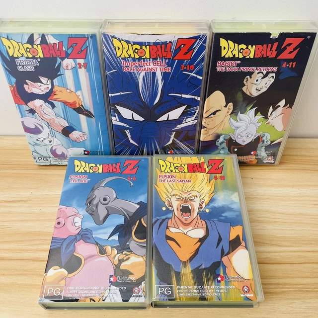 DRAGON BALL Z VHS Anime Lot Bundle x 5 Vintage RARE 2.7 3.10 4.11 5.6 5 ...