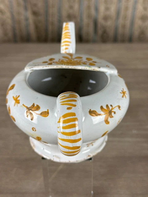 ANCIEN CANARD DE malade en faïence polychrome du SUD OUEST SAMADET ...