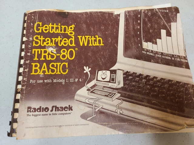 RADIO SHACK GETTING Started with TRS-80 Basic Programming Manual Book ...