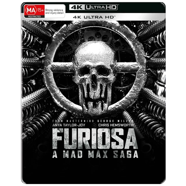 FURIOSA A MAD Max Saga 4K UHD Ultra HD Steelbook Bluray Black Chrome Pre Order $59.21 - PicClick CA
