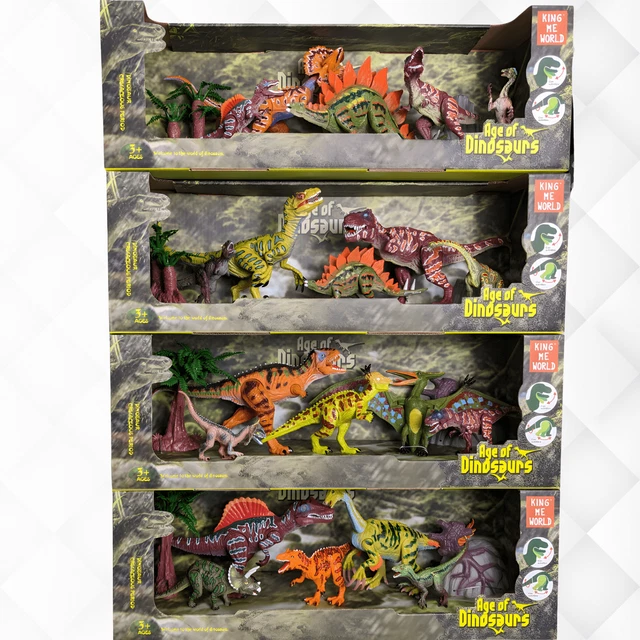 DINOSAUR TOY FIGURES 7PCS Assorted Realistic Action Figure Dinosaurs Playset £14.99 - PicClick UK