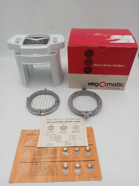 VINTAGE VEG-O-MATIC FOOD preparer Dicer Slices Original Box USA veggie ...