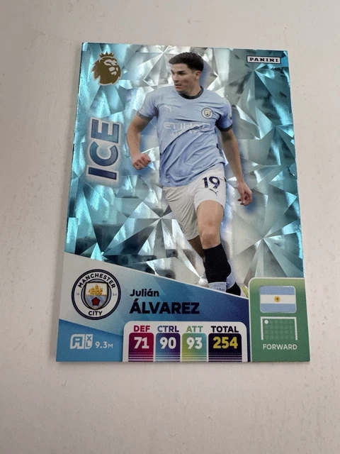 PANINI ADRENALYN XL Premier League 2025 Julian Alvarez Ice Football ...