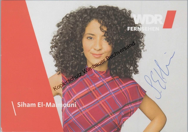 ORIGINAL AUTOGRAMM SIHAM El-Maimouni Neineinhalb Das Erste ARD ...