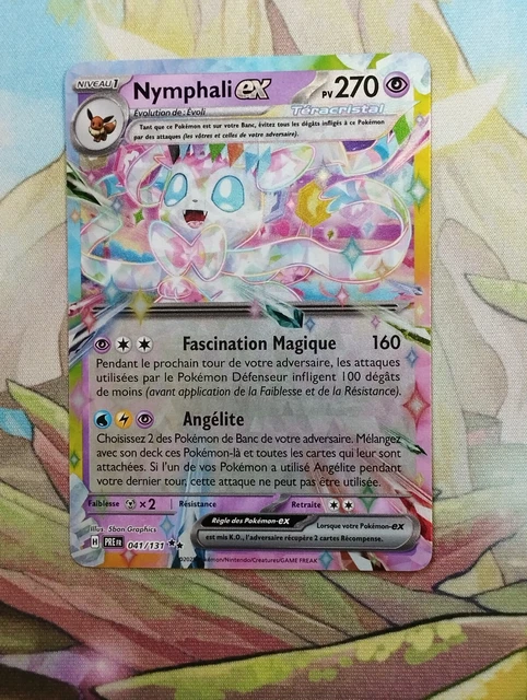 CARTE POKÉMON NYMPHALI Ex 041/131 EV8.5 Evolutions Prismatiques EUR 12 ...