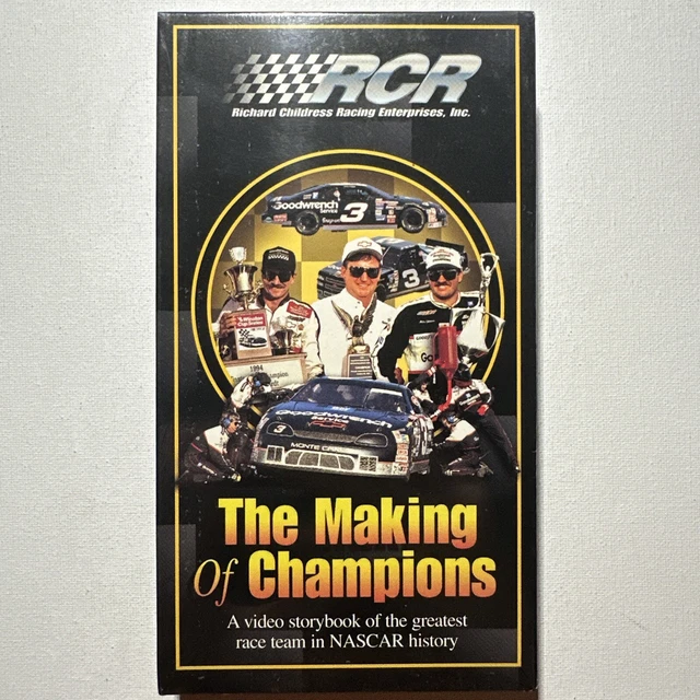 NASCAR RCR RACING MAKING OF CHAMPIONS Racing VHS Dale Earnhardt Sr 1997 ...
