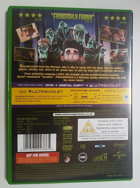 PARANORMAN (DVD, 2013) + Ultraviolet £1.13 - PicClick UK