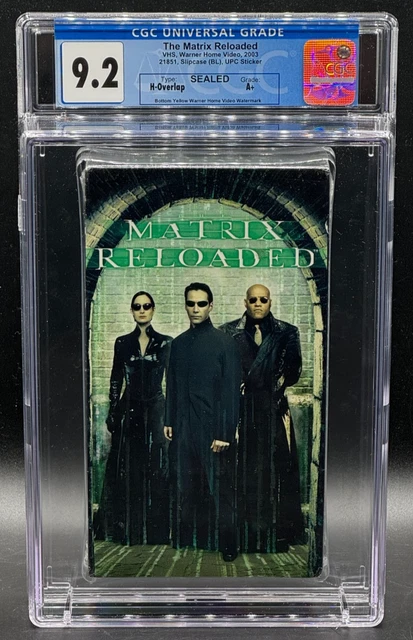 THE MATRIX RELOADED VHS Tape Warner Home Video Watermark Sealed New CGC ...