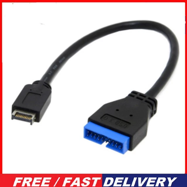 USB 3.1 FRONT Panel Header 20cm Computer Motherboard Connector Wire ...