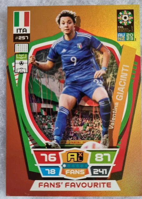 PANINI WOMENS WORLD Cup 2023 Trading Card ( Valentina Giacinti Fan's ...