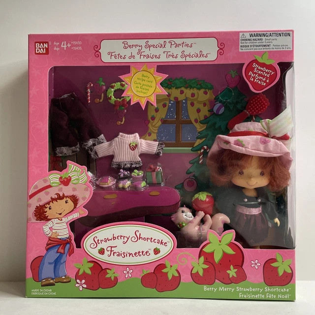 BERRY MERRY STRAWBERRY Shortcake Berry Special Parties Doll Set Cat 2 ...