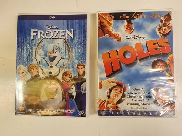 DISNEY DOUBLE FEATURE - Frozen / Holes (Dvd, 2014, 2 Disk Set) FREE ...