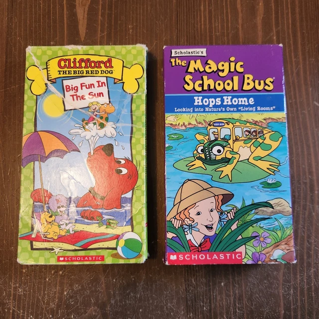 LOT OF 2 Scholastic VHS Tapes Clifford The Big Red Dog & The Magic ...