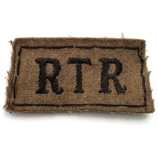 WW2 ROYAL TANK Regiment Cloth Shoulder Title Badge Flash - COILLIOT ...