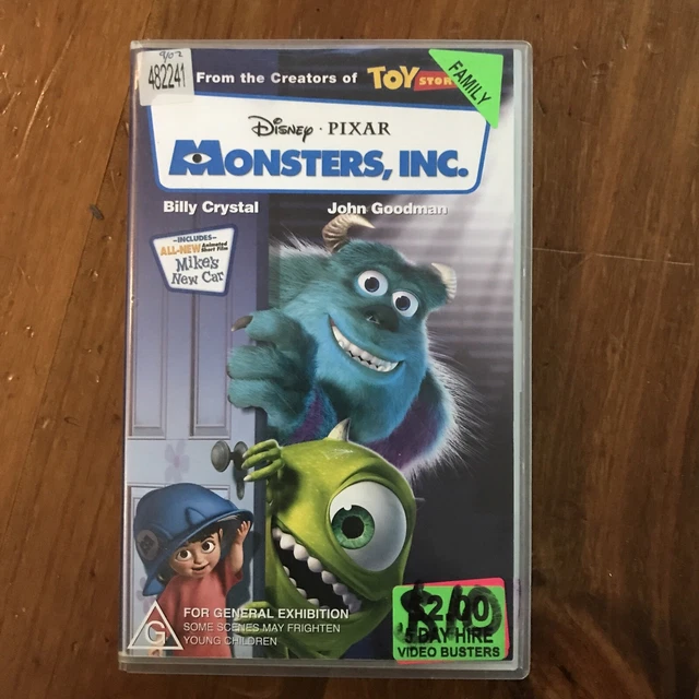 MONSTERS, INC. EX Rental VHS Video Big Box Disney Pixar £13.13 ...