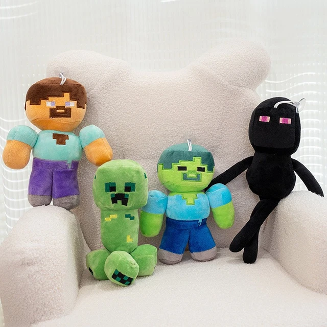CREEPER STEVE ENDERMAN Plush Toy With Short Pile Fabric For Kids And ...
