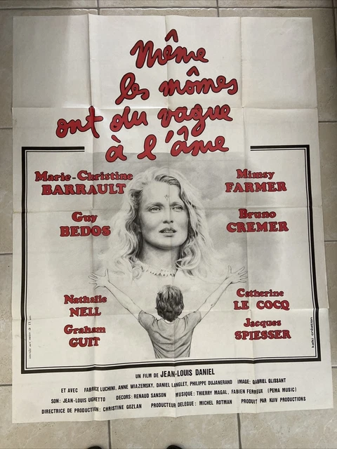 ANCIENNE AFFICHE CINÉMA 157x120cm 1977 Même Les Momes Ont Du Vague À L’âme Bedos EUR 5,00 ...