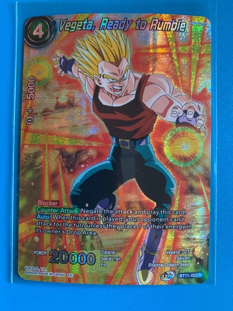 DBS TCG HISTORY of Vegeta - Vegeta Ready to Rumble Foil Card BT11-053 ...