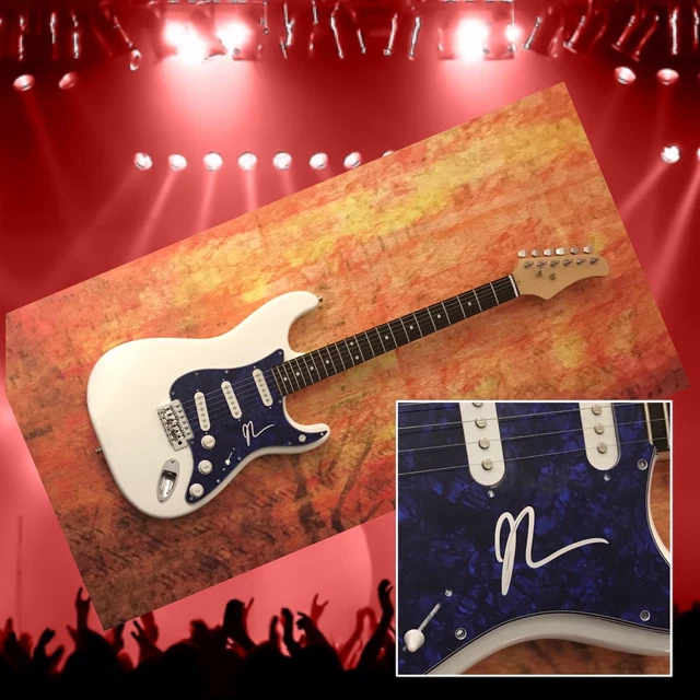 GFA FIGURINES ÉTOILE Singer Jessie Reyez Signé Électrique Guitare J1 ...