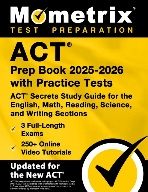 ACT PREP BOOK 2025-2026 with Practice Tests - ACT Secrets Guide [9th ...