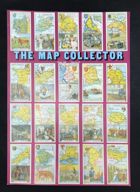 MAP COLLECTOR CIGARETTE Card maps & George Frederick Cruchley mapmaker ...