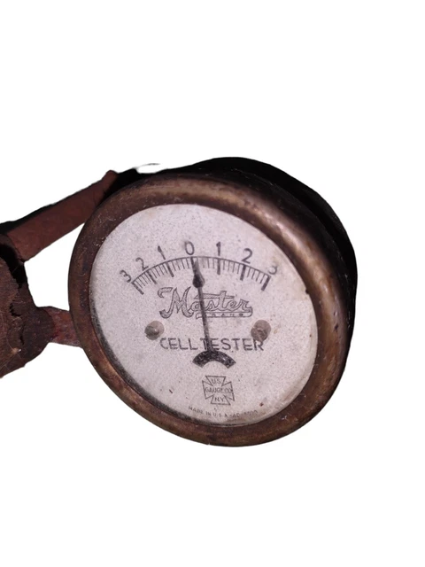 VINTAGE ANTIQUE EARLY 1900s Master Battery Cell tester SteamPunk auto ...
