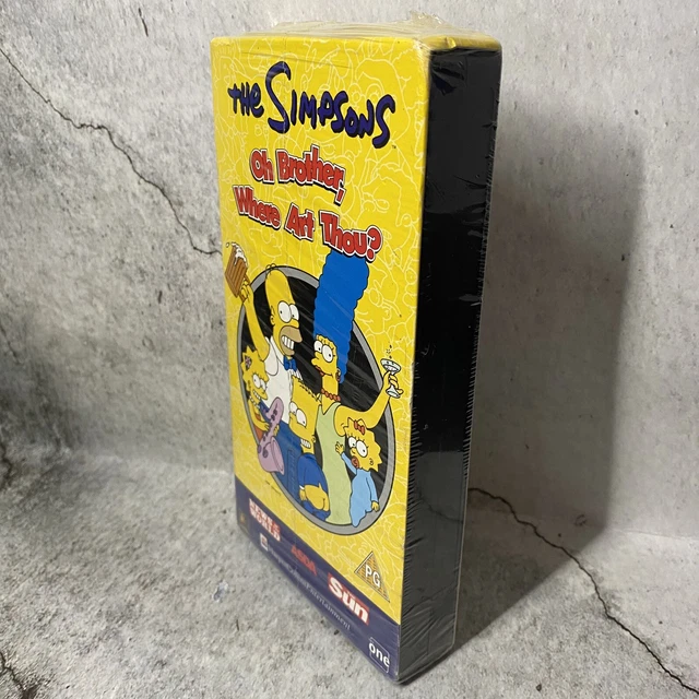 RARE THE SIMPSONS VHS Oh Brother, Where Art Thou With Booklet Rare Card ...