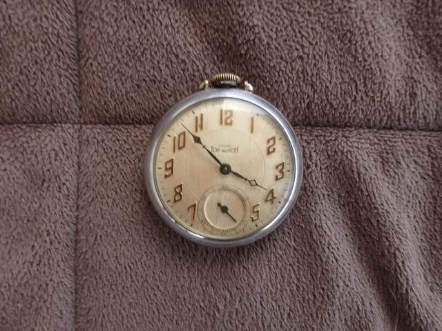 VINTAGE INGRAHAM TOP Notch pocket watch $20.00 - PicClick