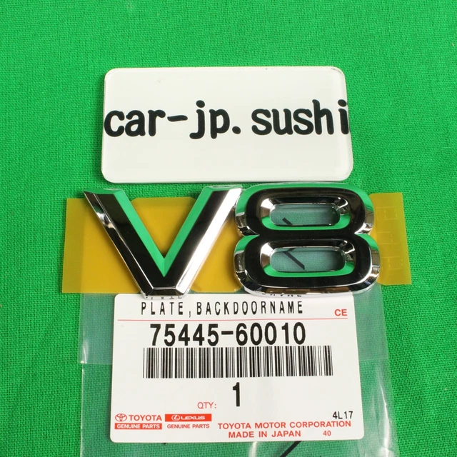TOYOTA GENUINE LAND CRUISER LEXUS GX470 LX470 V8 Rear EMBLEM BADGE ...