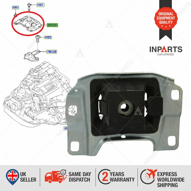 GEARBOX ENGINE MOUNTING Left For Ford C-Max / Grand Focus Mk2 Mk3 1.6 ...