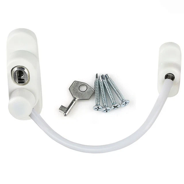 NEW WINDOW DOOR Restrictor Child Baby Safety Security Cable Lock Catch ...