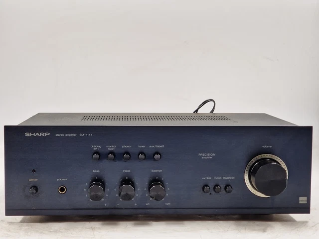 AMPLIFICATEUR STÉRÉO SHARP SM-1144 - Fonctionnel, Usure Cosmétique EUR ...