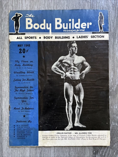 RARE THE BODY BUILDER Bodybuilding Magazine MAY 1948 VOLUME 3 NUMBER 5 ...