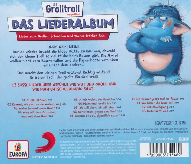 DER GROLLTROLL DER Grolltroll - Das Liederalbum (Lieder zum Grollen ...