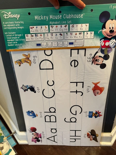 DISNEY MICKEY MOUSE Alphabet Line Teachers Aid Teaching Aids WOW! NEW ...