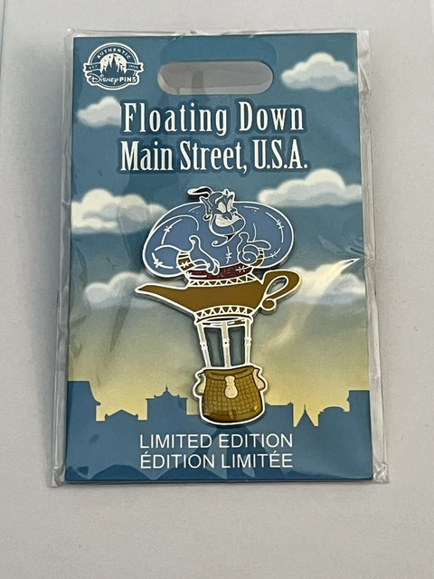 DISNEY FLOATING DOWN Main Street, USA Genie from Aladdin LE Pin £27.64 ...