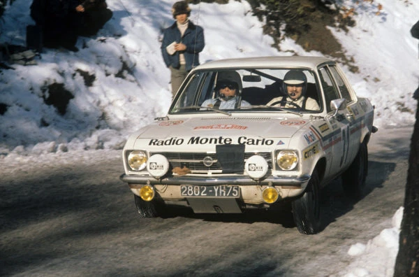 HENRI GREDER AND Henri Duclos Opel Ascona SR 1973 Rally Car Old Photo 1 ...