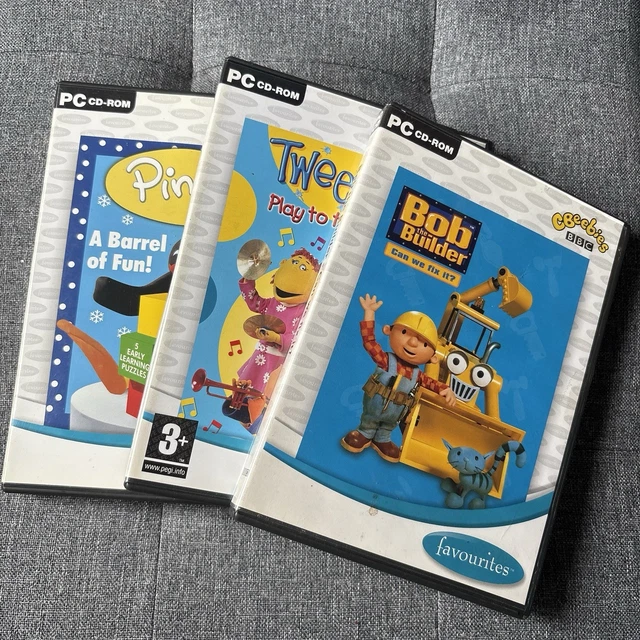CBEEBIES BBC (WINDOWS PC) Bundle of 3x Bob The Builder , Pingu ...