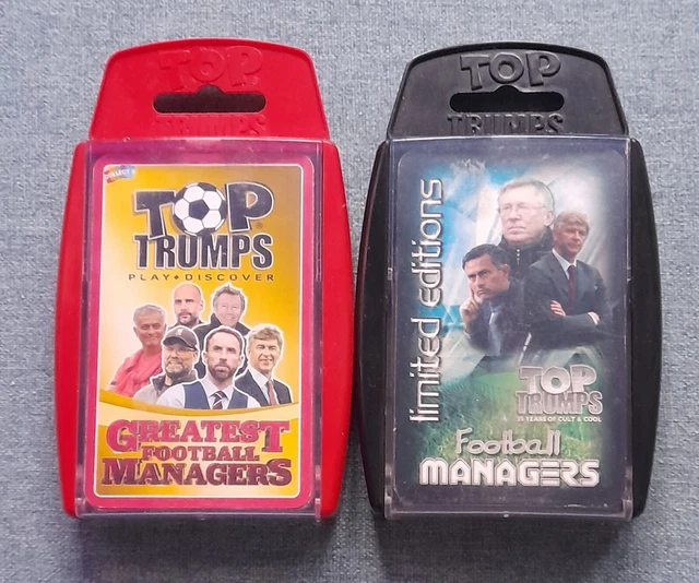 DUE CONFEZIONI DI Top Trumps Greatest Football Manager E Manager EUR 5 ...