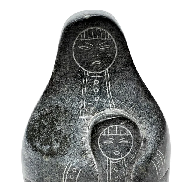 USSR SOVIET UNION Russian Eskimo Inuit Mother Child Apt 603 Carved ...