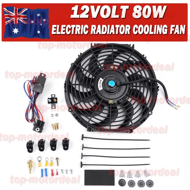 UNIVERSAL 12INCH 12V Fan Pull/Push Electric Radiator Cooling Thermo Mounting Kit $56.68 ...