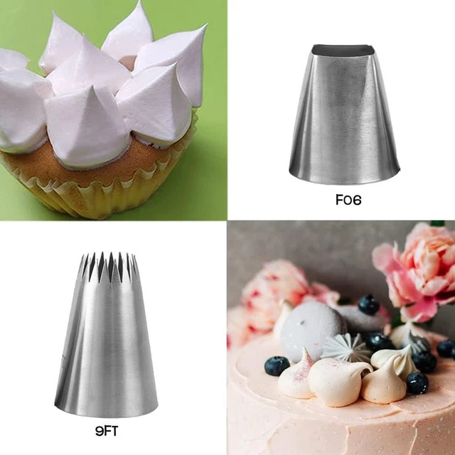 EXTRA LARGE ICING Tips Set with Round Star Square Eclair Churro ...