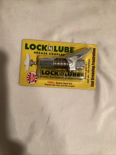 LOCKNLUBE GREASE COUPLER GC81011 / 10,000 PSI LOCK-N-LUBE New In Pkg ...
