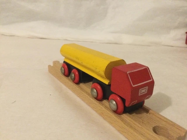 VINTAGE BRIO 33523 Gas Truck / Petrol Tanker Rimless Wheels for Wooden ...