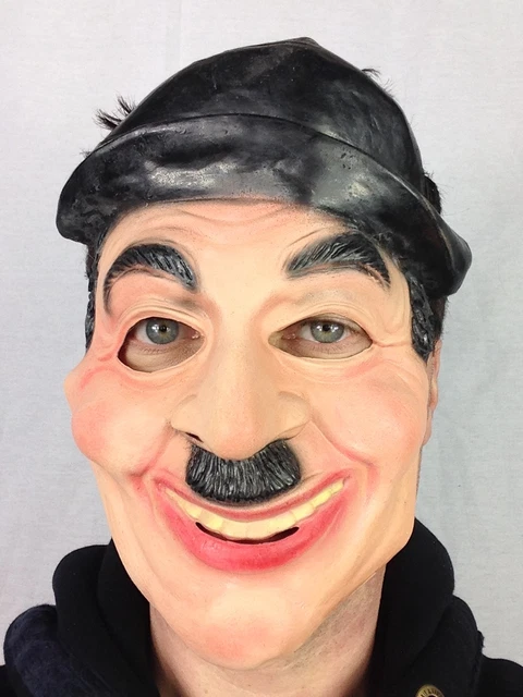CHARLIE CHAPLIN MASK Latex Famous Silent 1920's Actor Face Mask Fancy ...