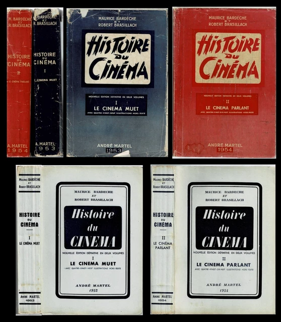 HISTOIRE DU CINÉMA 2vol. Bardèche et Brasillach Albert Martel 1953 ...