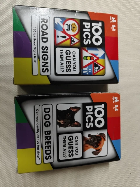 100 PICS ROAD Signs Travel Game Traffic Sign Cards for Driving And Dog ...