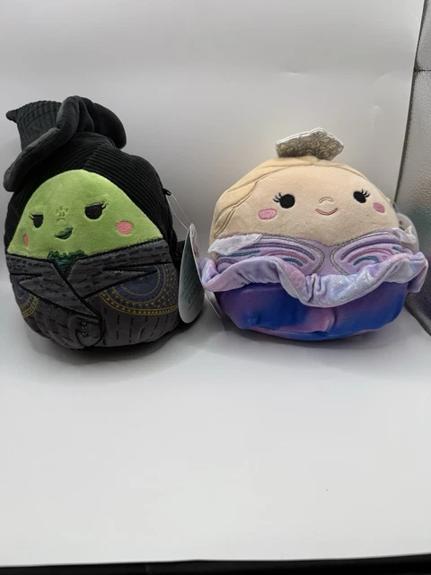 SQUISHMALLOWS WICKED FOR Good Glinda and Elphaba 8" Collectible Plush ...